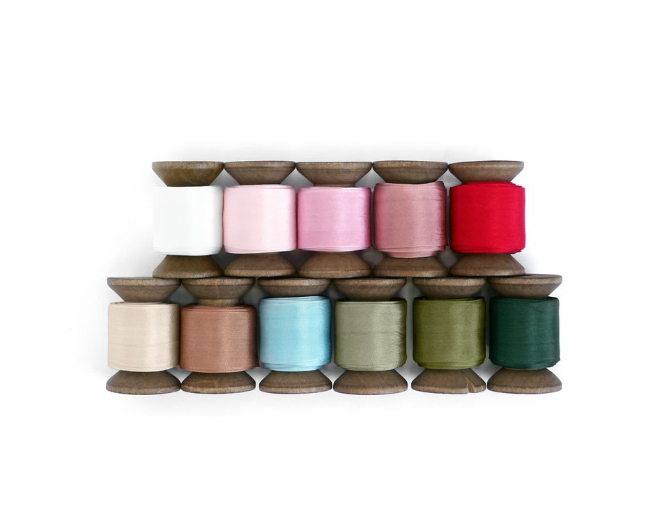 100% Silk Ribbons | Velvet Ribbons | Wooden Spools – Ribbons and Spools