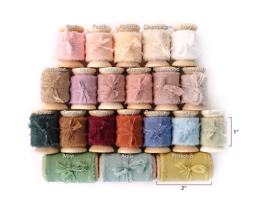 100% Silk Ribbons | Velvet Ribbons | Wooden Spools – Ribbons and Spools